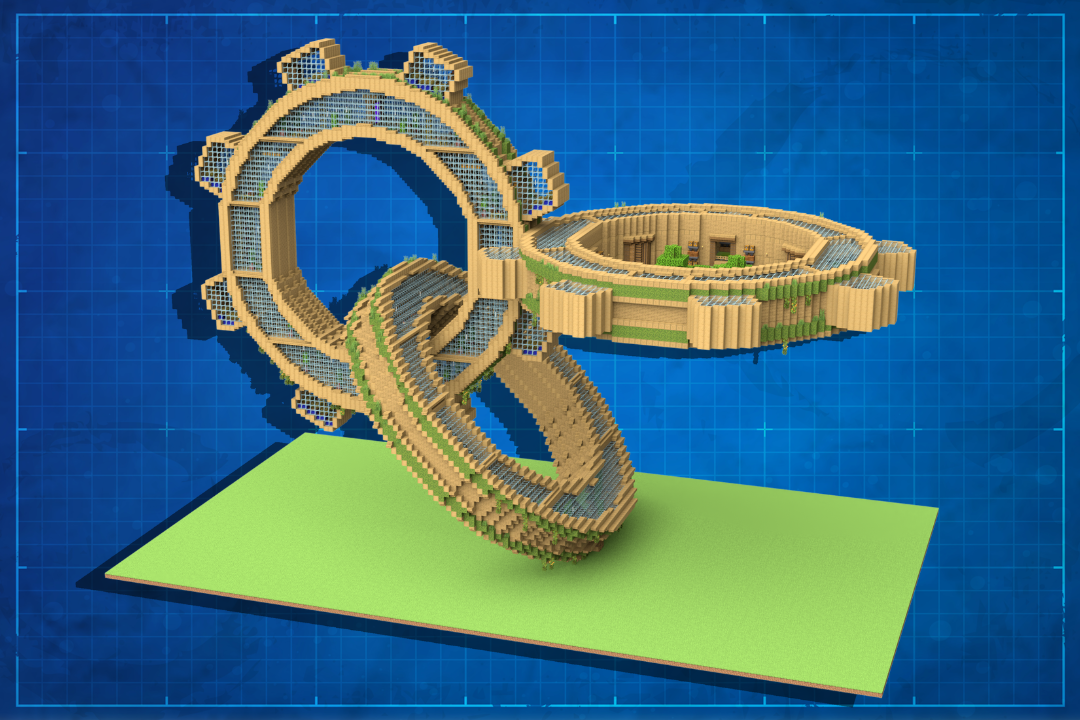 Minecraft The Cog Base Wooden | 3D Guide @ Charliecustard Builds